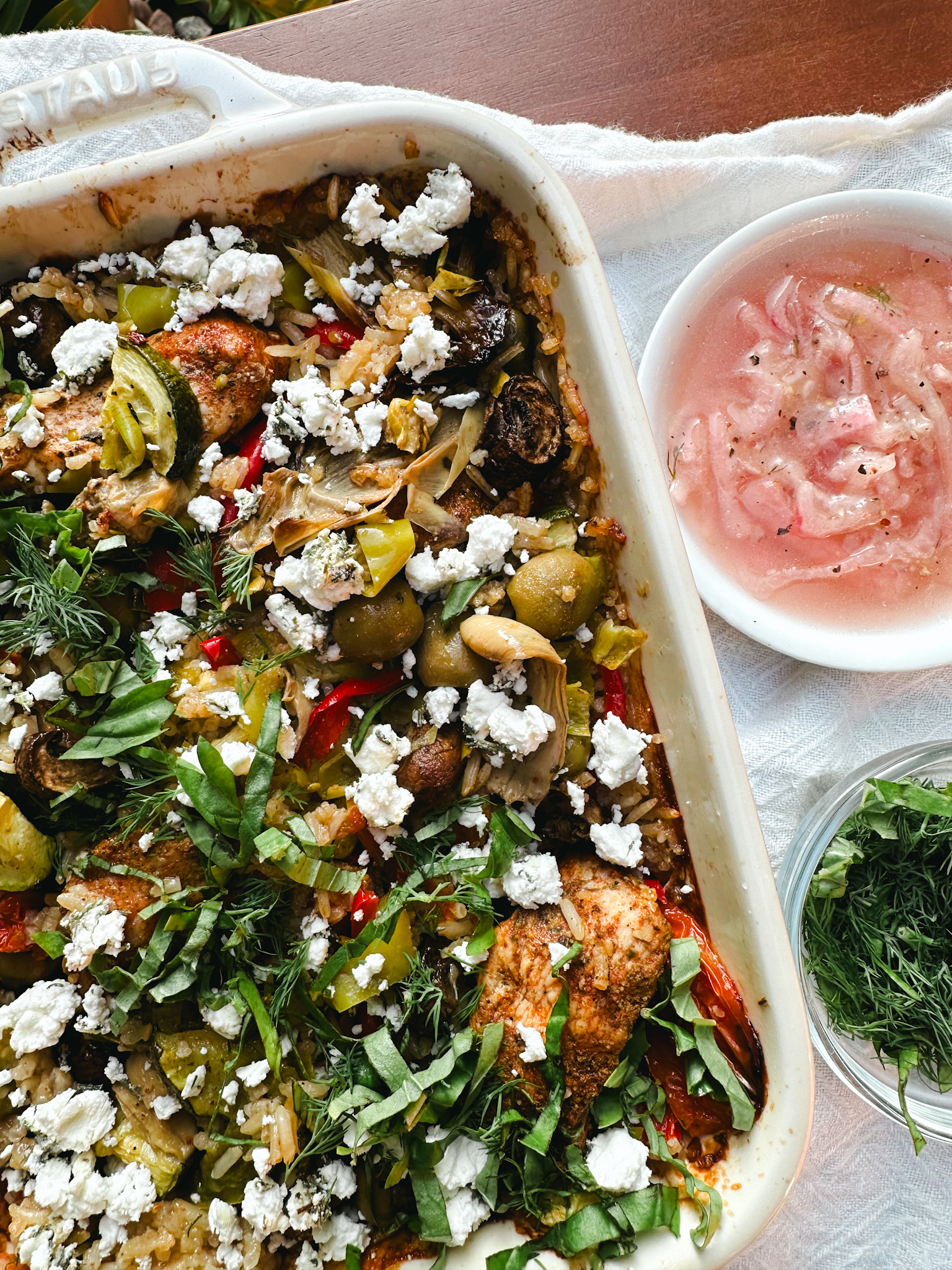 One-Pan Mediterranean Rice Bake – SIP.COOK.ENJOY.
