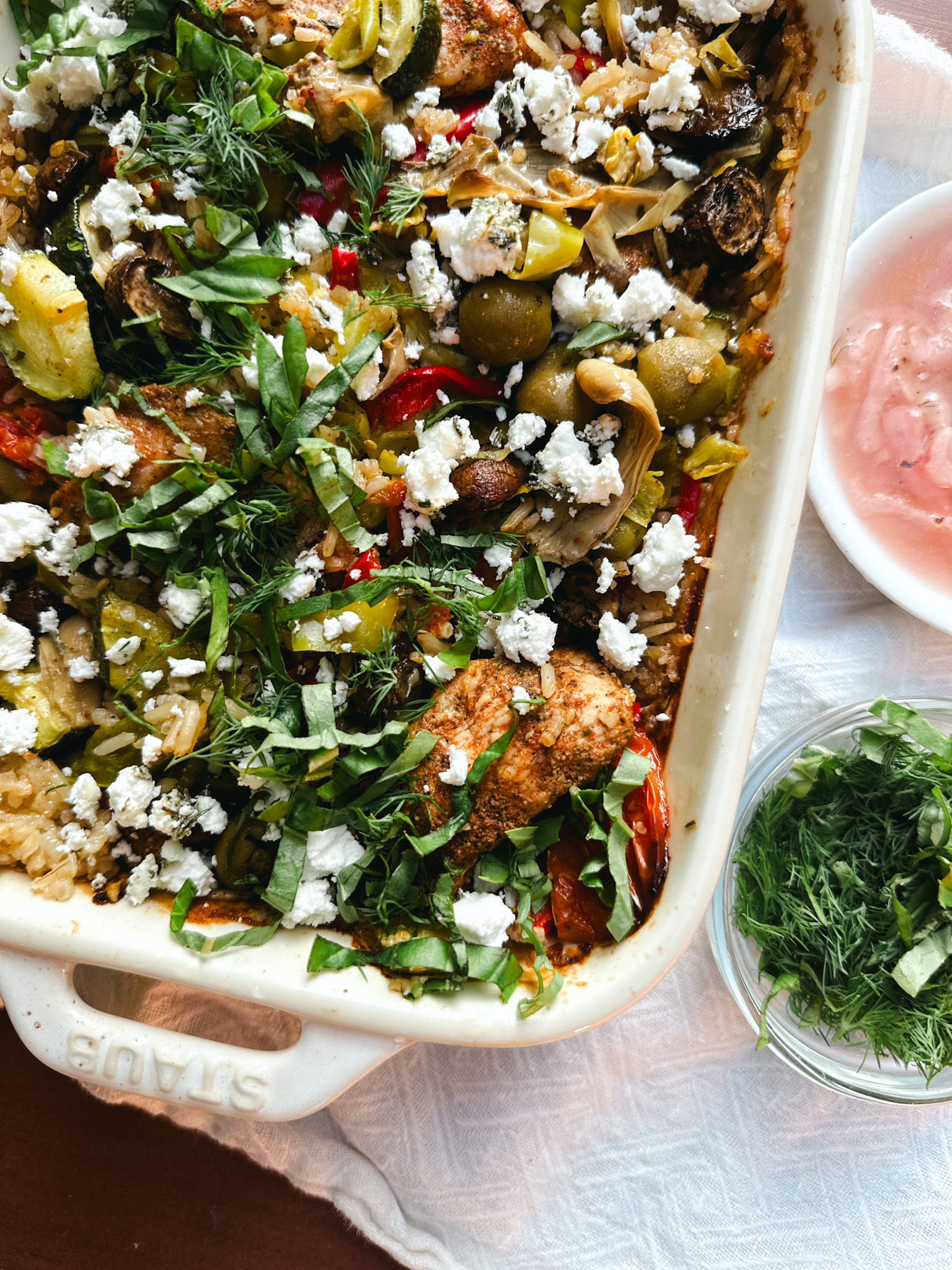 One-Pan Mediterranean Rice Bake – SIP.COOK.ENJOY.